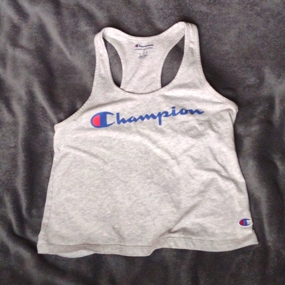 Champion | Tops | Grey Champion Cropped Tank Top | Poshmark